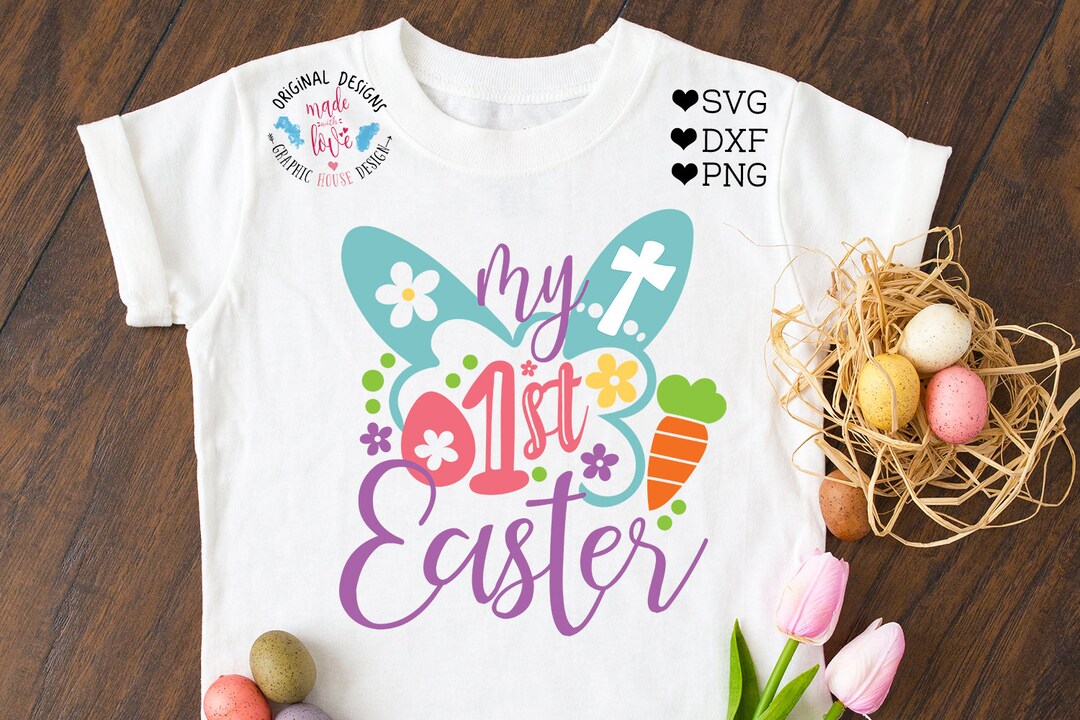 Easter Kids Svg, Easter SVG, My First Easter Cut File in SVG, DXF, Png ...