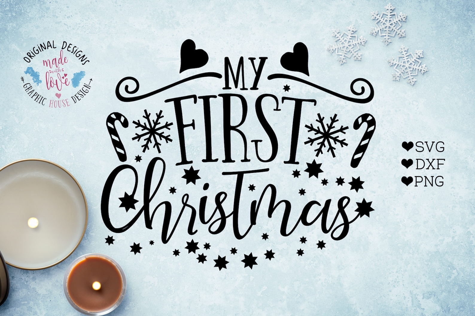 My First Christmas SVG Christmas SVG Christmas Cut File | Etsy