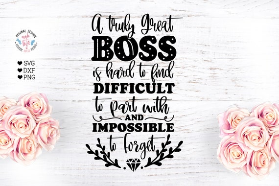 A Truly Great Boss is Hard to Find Svg Boss Svg Jobs Svg | Etsy Australia