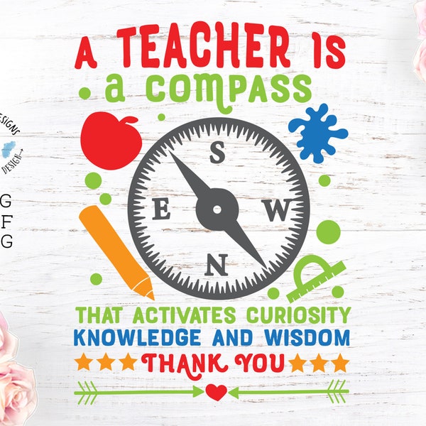 Teacher Compass - Etsy