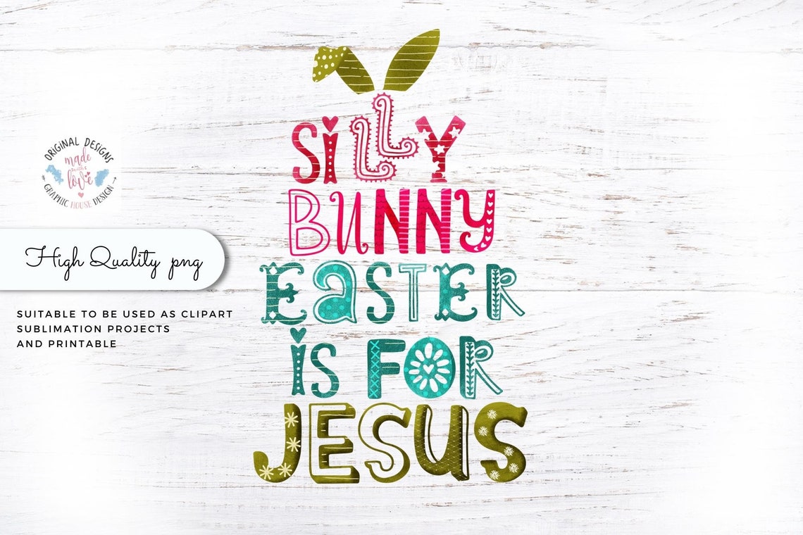 Silly Bunny Easter Sublimation PNG Easter Clipart Easter - Etsy