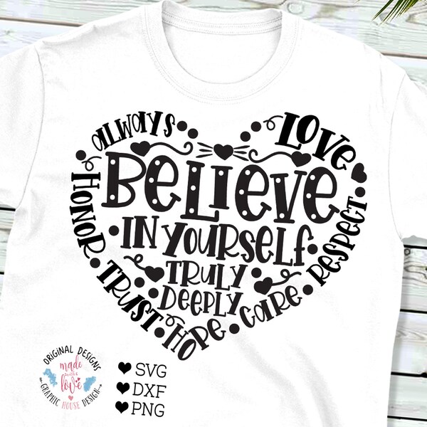 Believe Heart - Etsy