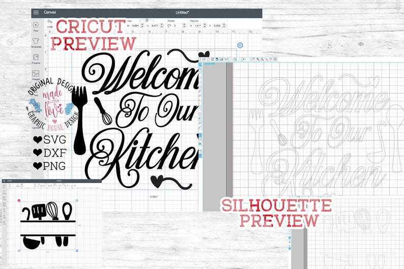 Kitchen Svg Kitchen Welcome Svg Kitchen Family Name Frame - Etsy