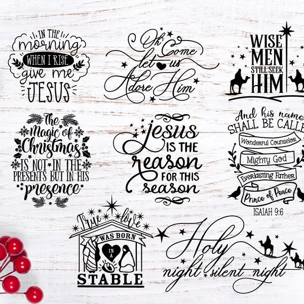 Christmas Jesus Svg - Etsy