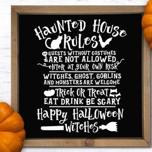 Halloween SVG, Halloween Rules Svg, Haunted House Rules, Halloween ...