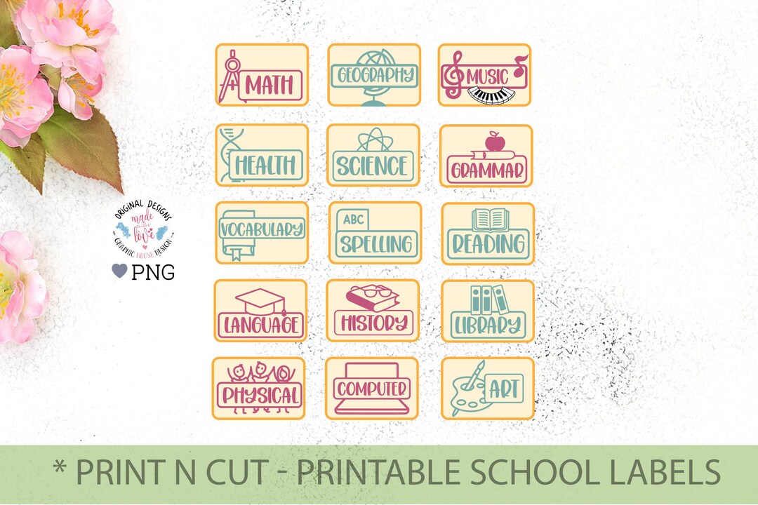 School Schedule Labels School Classes Tags School Classes - Etsy