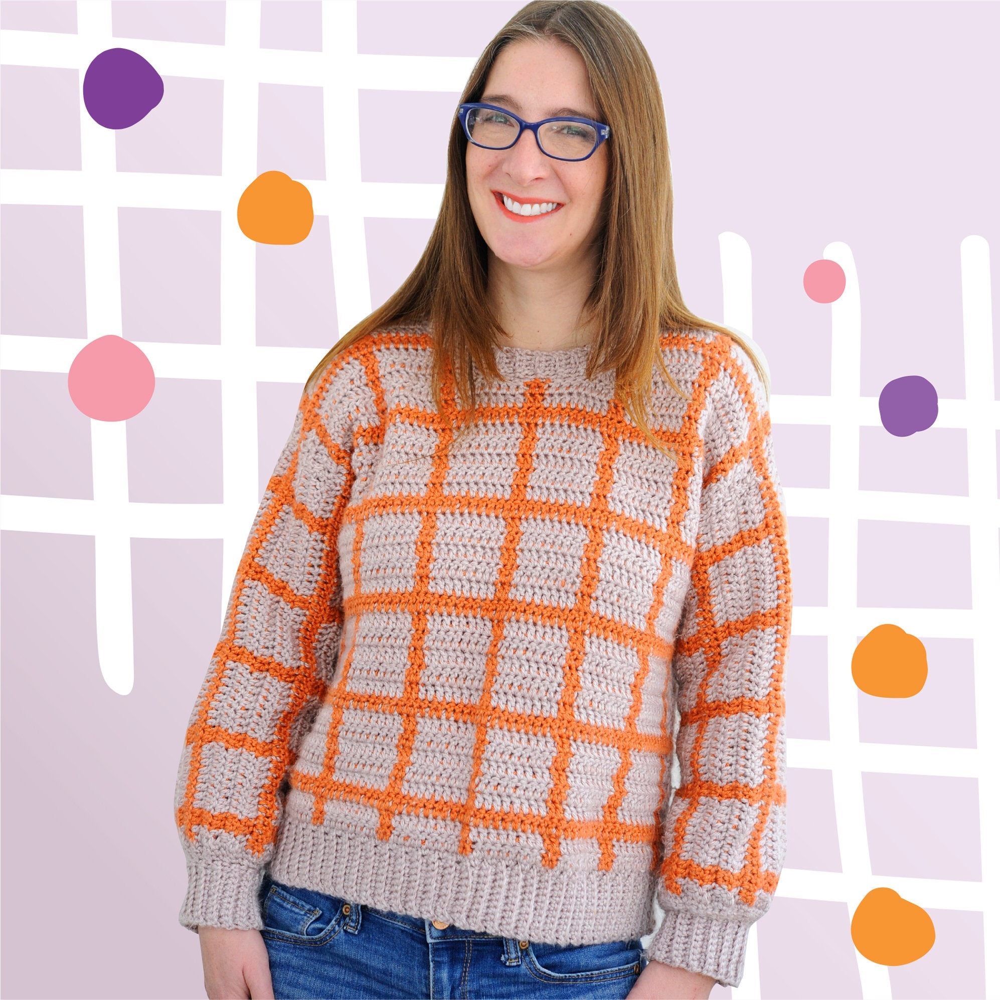 Modern Crochet Sweater Pattern | Easy Pullover Pattern PDF | Oversized ...