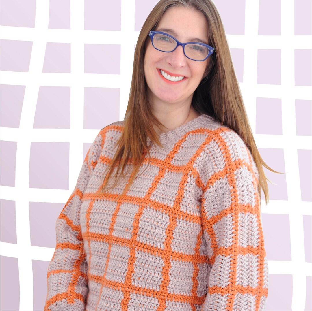 Modern Crochet Sweater Pattern | Easy Pullover Pattern PDF | Oversized ...
