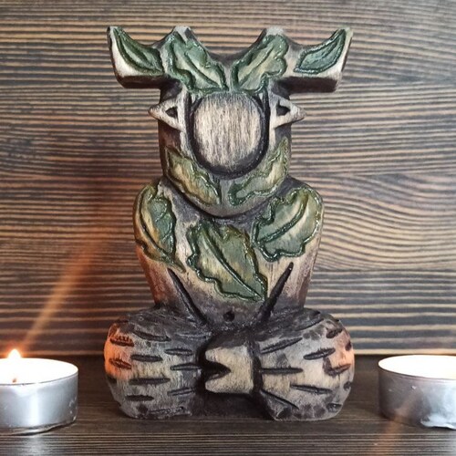 Cernunnos Statue Horned God Pan - Etsy