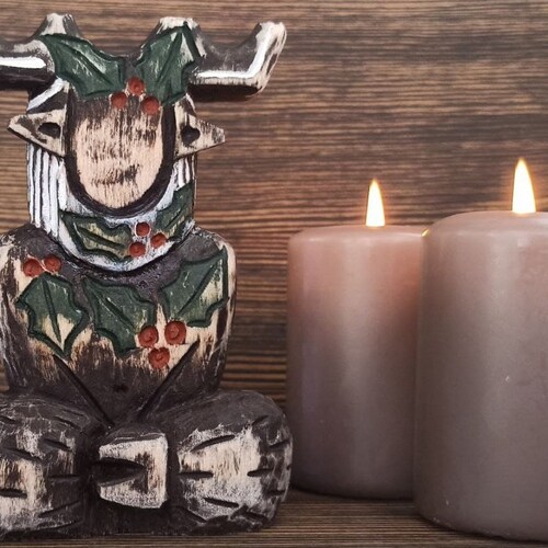 Cernunnos Statue Green Man Horned God Pan Herne the Hunter - Etsy