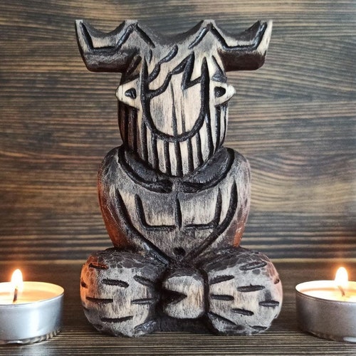 Goddess Statue Horned God Cernunnos Triple Moon Moon Phase | Etsy