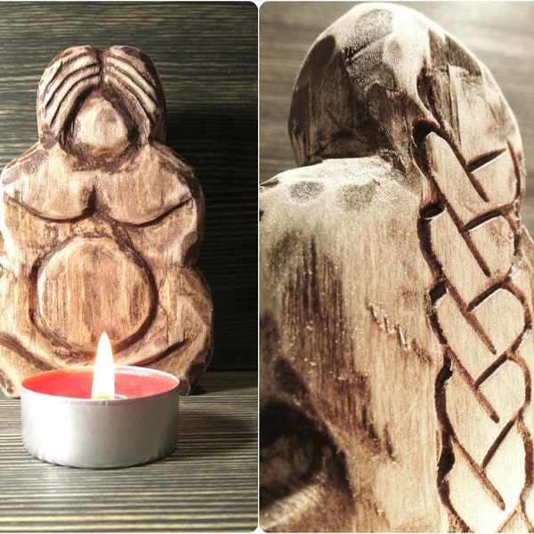 Pregnant Goddess Figurine Etsy