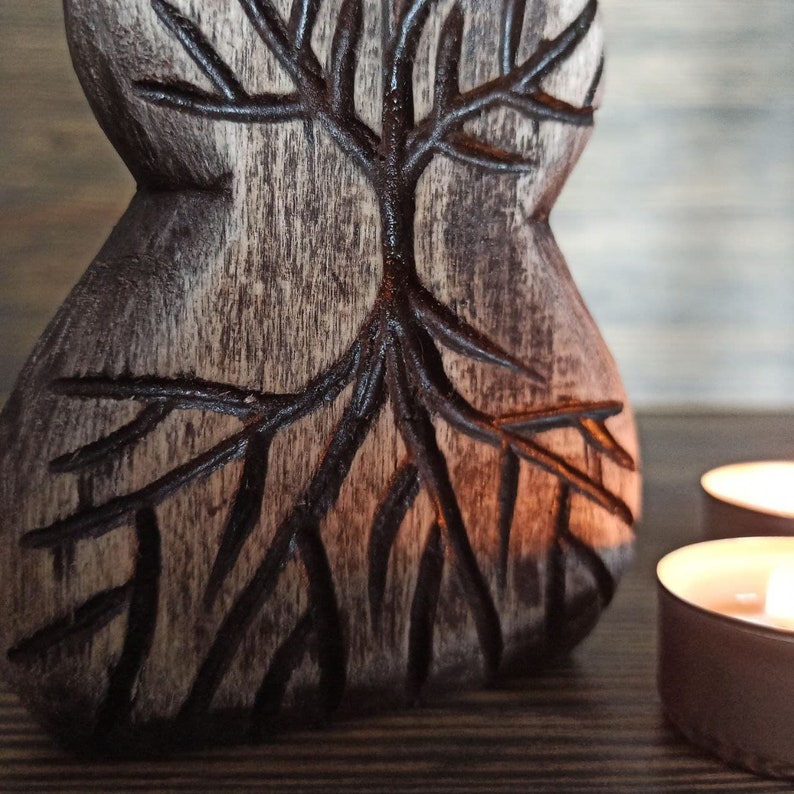 Goddess Statue Yggdrasil Triple Moon Witchcraft Supply Witchy Décor ...