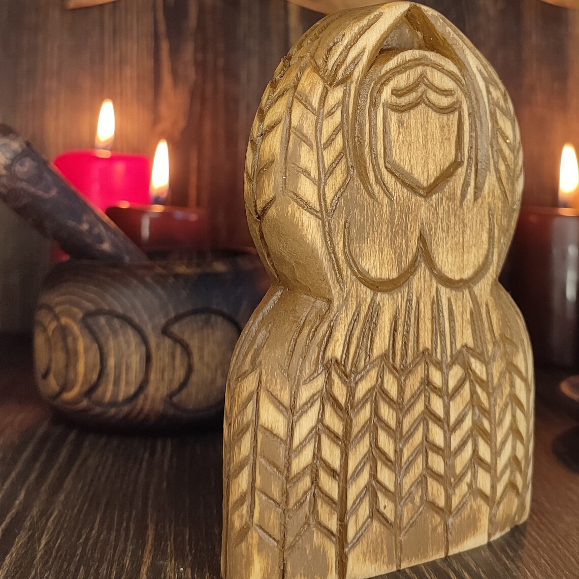 Lammas Goddess Statue Wheel of the Year Sabbat Pagan Fest First Harvest ...