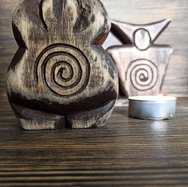 Goddess Statue Horned God Cernunnos Triple Moon Moon Phase - Etsy