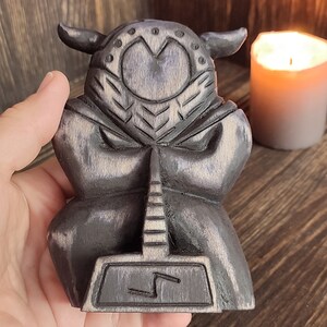 Thor Statue Mjolnir Thor Hammer Helmet Thunder Lightning Norse Nordic ...