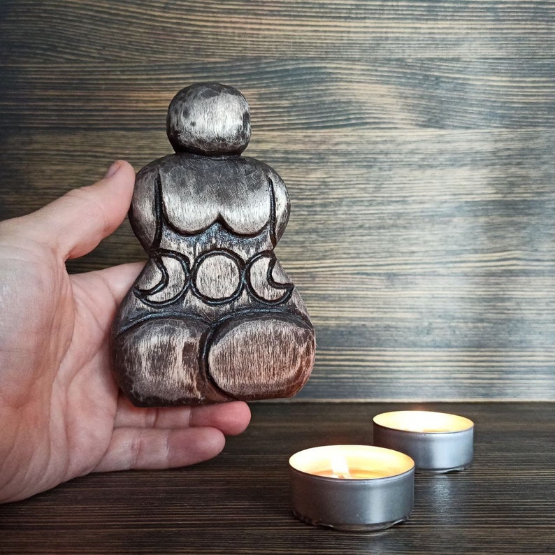 Goddess Statue Yggdrasil Triple Moon Witchcraft Supply Witchy Décor ...