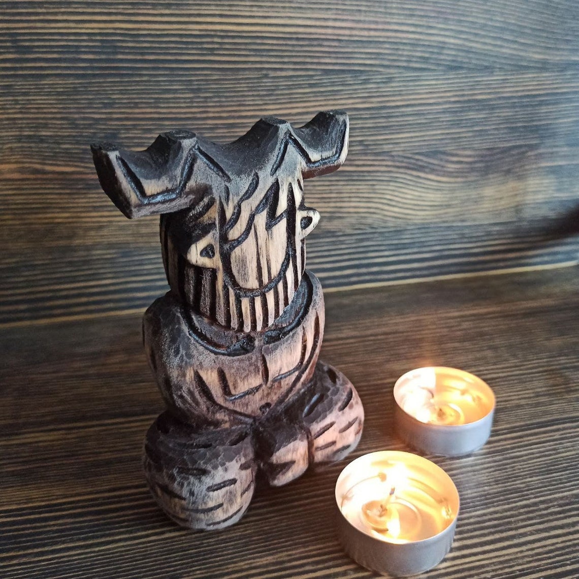 Cernunnos statue Horned god Pan | Etsy