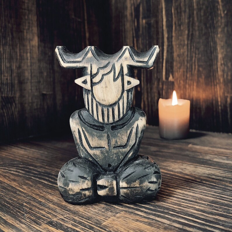 Cernunnos Statue Horned God Pan - Etsy