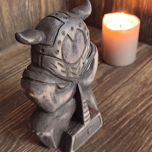 Thor Statue Mjolnir Thor Hammer Helmet Thunder Lightning Norse Nordic ...