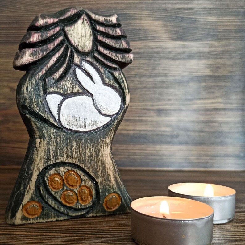 Ostara Statue Wheel of the Year Spring Equinox Heathen Asatru - Etsy