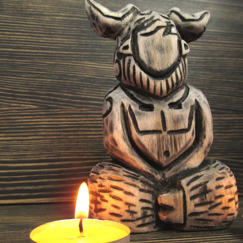 Cernunnos statue Horned god Pan | Etsy