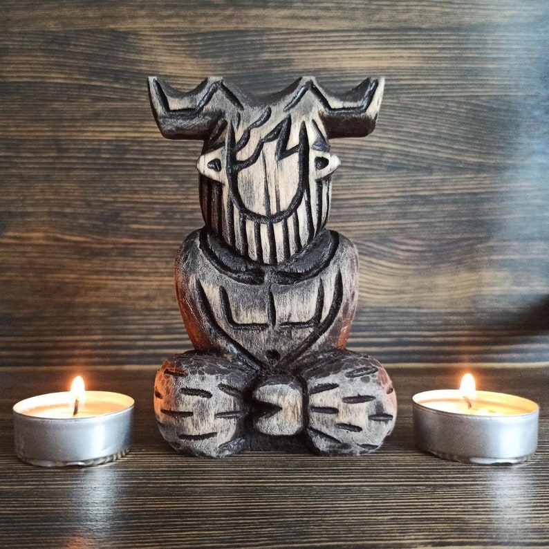 Cernunnos Statue Horned God Pan - Etsy