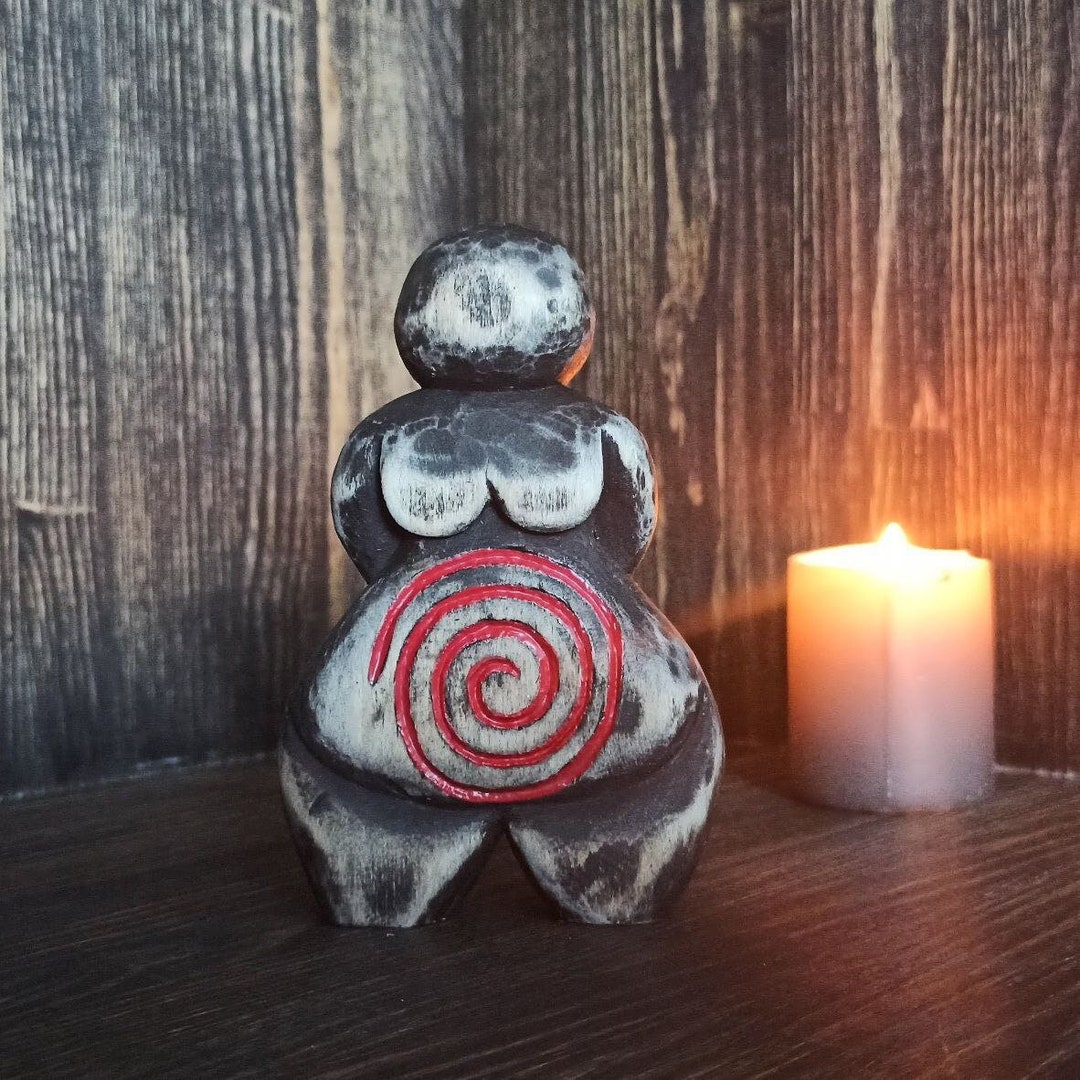 Goddess Nude Statue Spiral Yggdrasil Body Positive Art Mother Earth ...