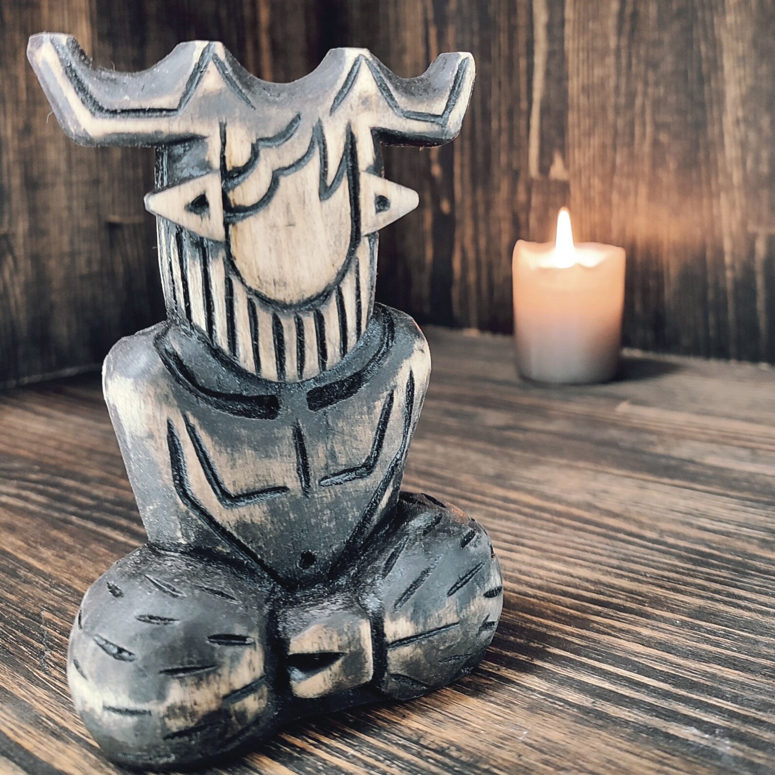 Cernunnos Statue Horned God Pan - Etsy