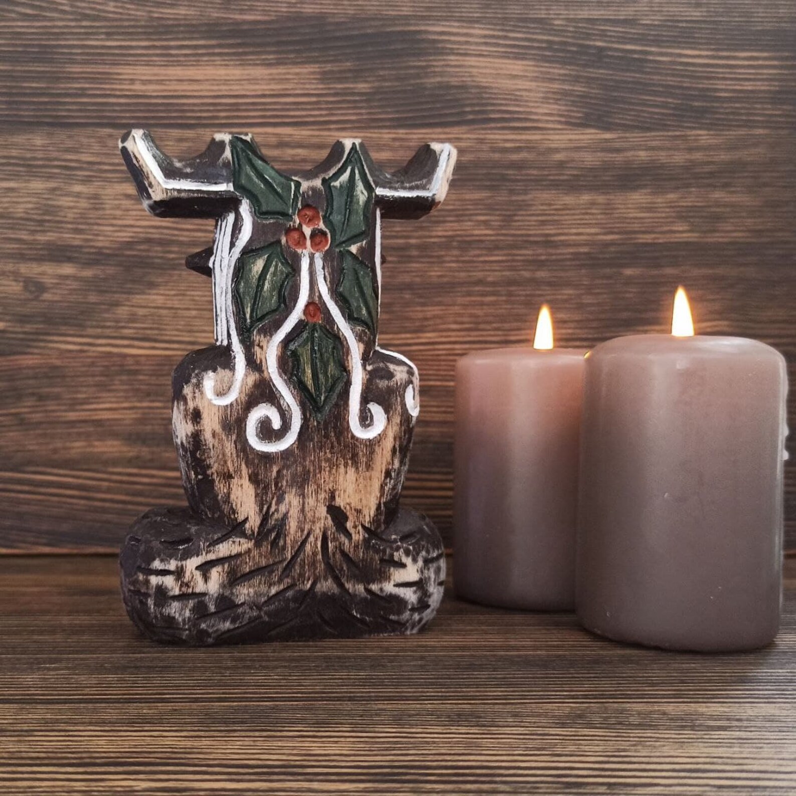Yule Decorations Cernunnos Green Man Pan Herne the Hunter - Etsy