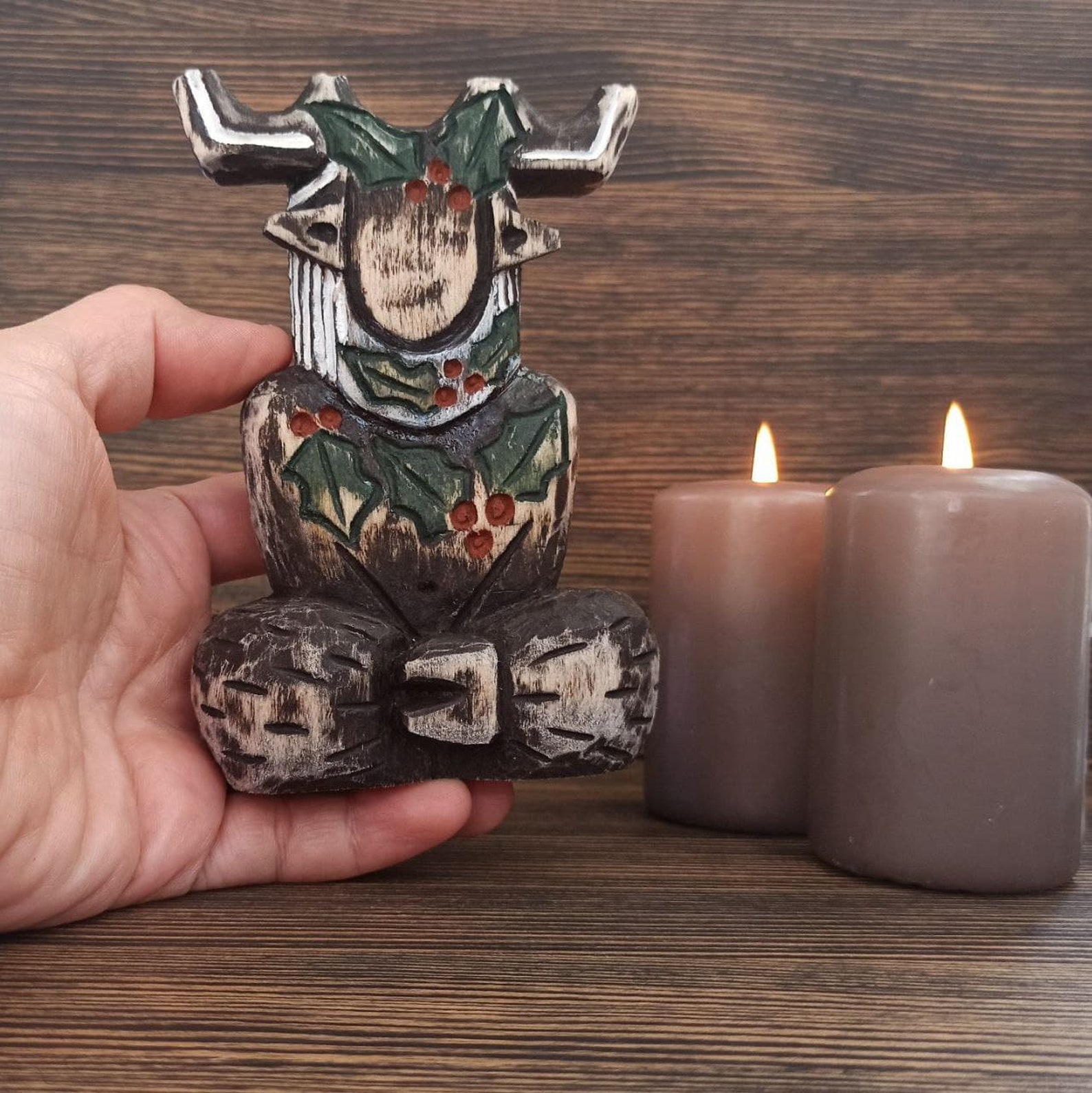 Yule Decorations Cernunnos Green Man Pan Herne the Hunter - Etsy