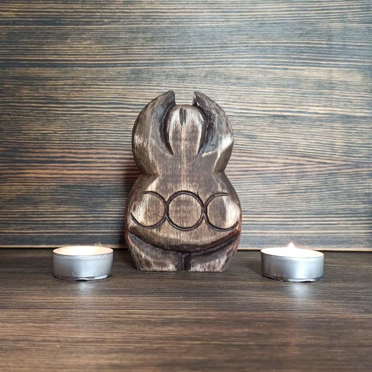 Goddess statue Moon phase art Triple goddess figurine | Etsy