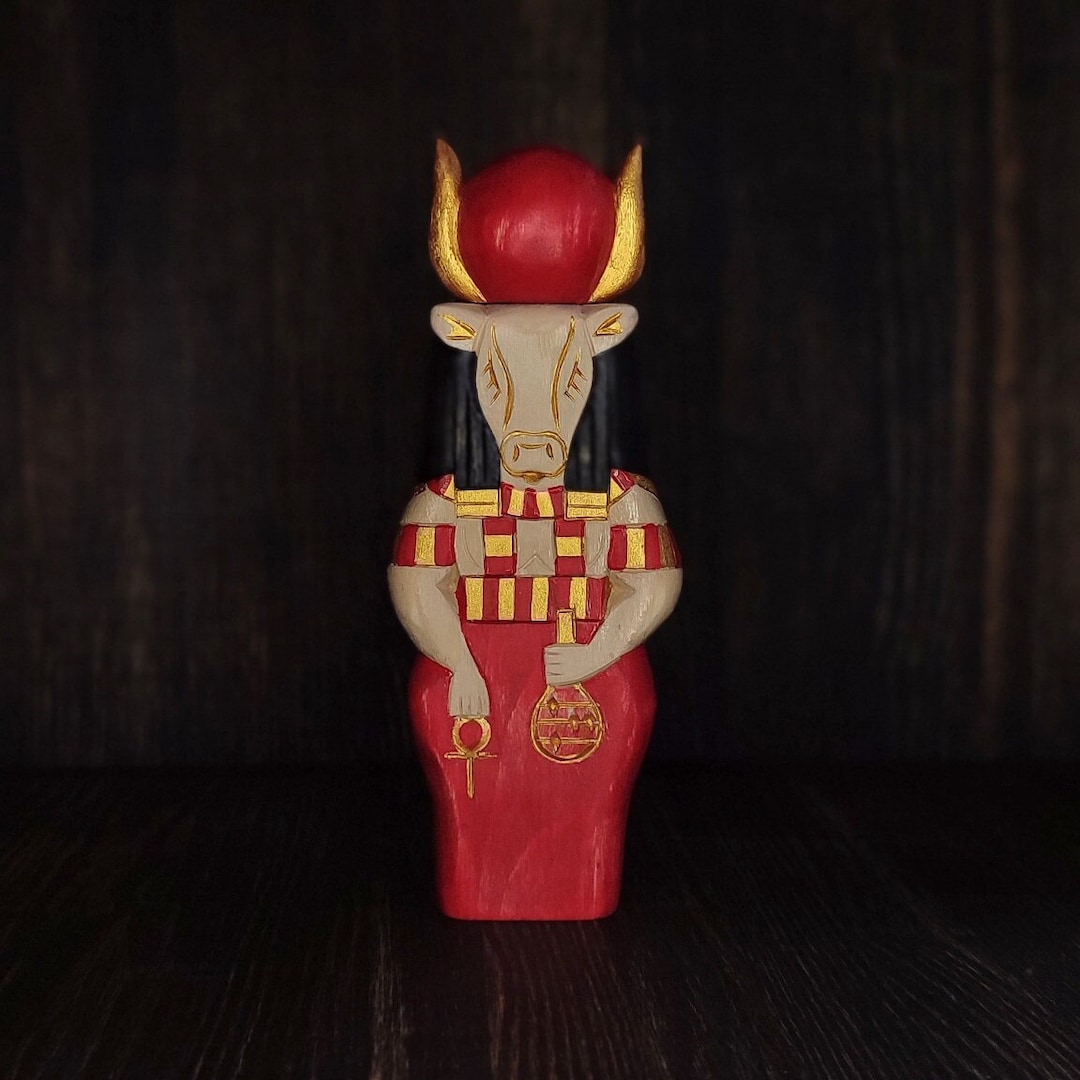 Hator Hathor Statue Cow Goddess Egyptian Religion Mythology Ancient ...