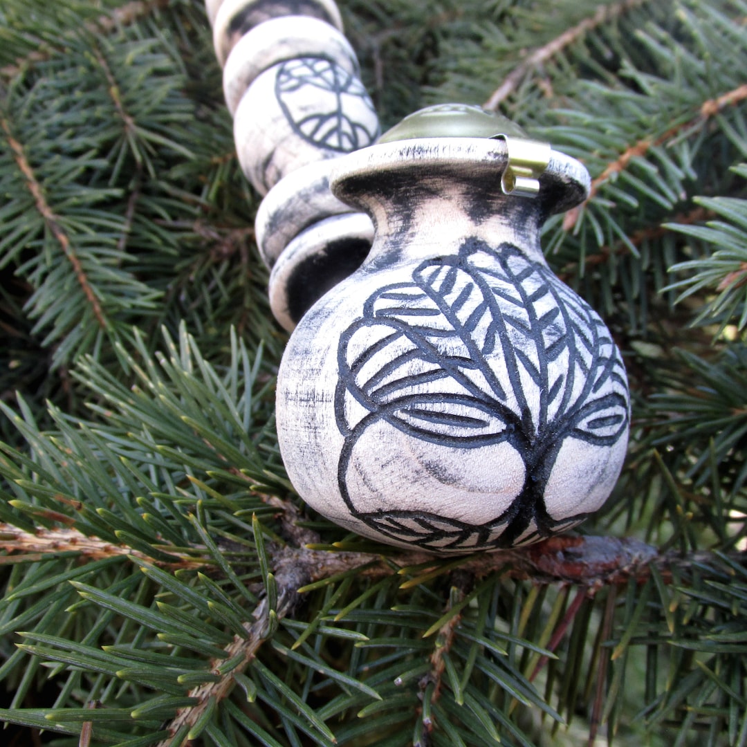 Tobacco Pipe Tree of Life Pipe With Lid Viking Pipe Wood Tabacco Pipe ...