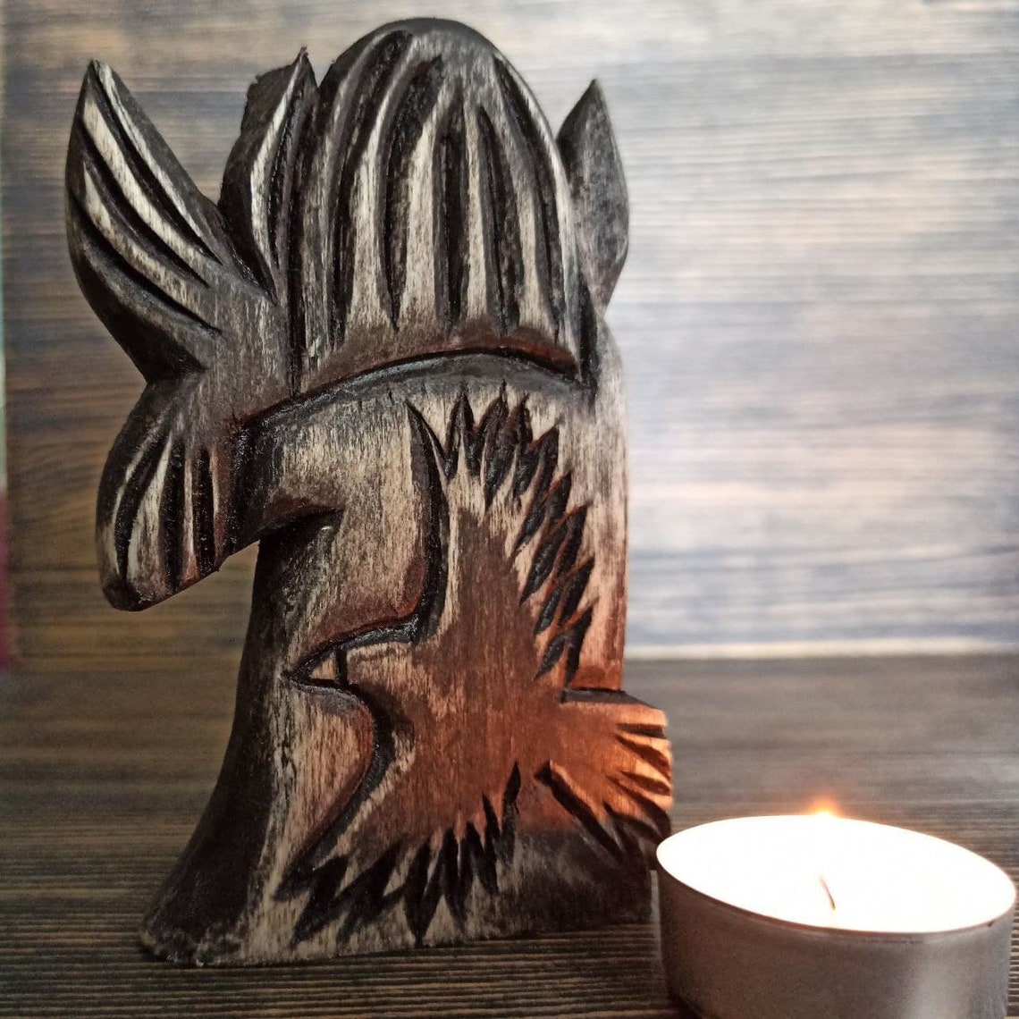 Morrigan statue Raven Crow Goddess Heathen Asatru | Etsy