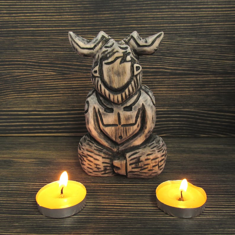 Cernunnos statue Horned god Pan | Etsy