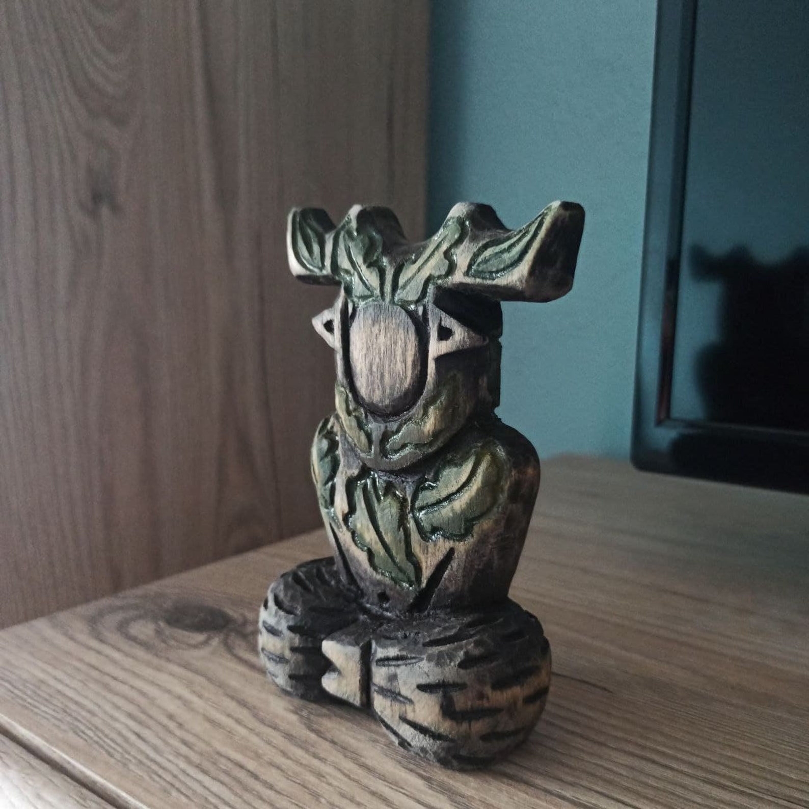 Cernunnos Statue Green Man Horned God Pan Herne the Hunter - Etsy