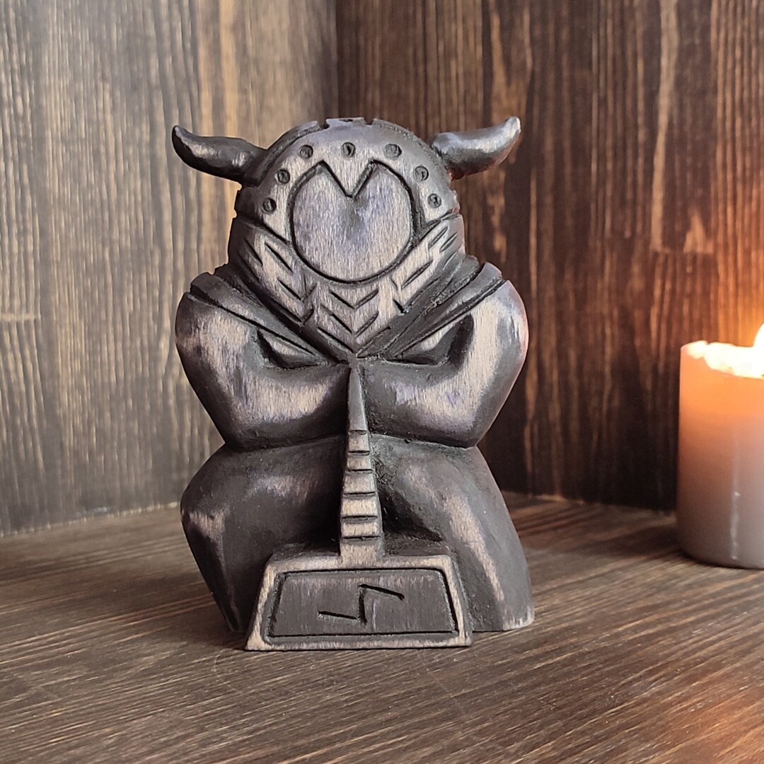 Thor Statue Mjolnir Thor Hammer Helmet Thunder Lightning Norse Nordic ...