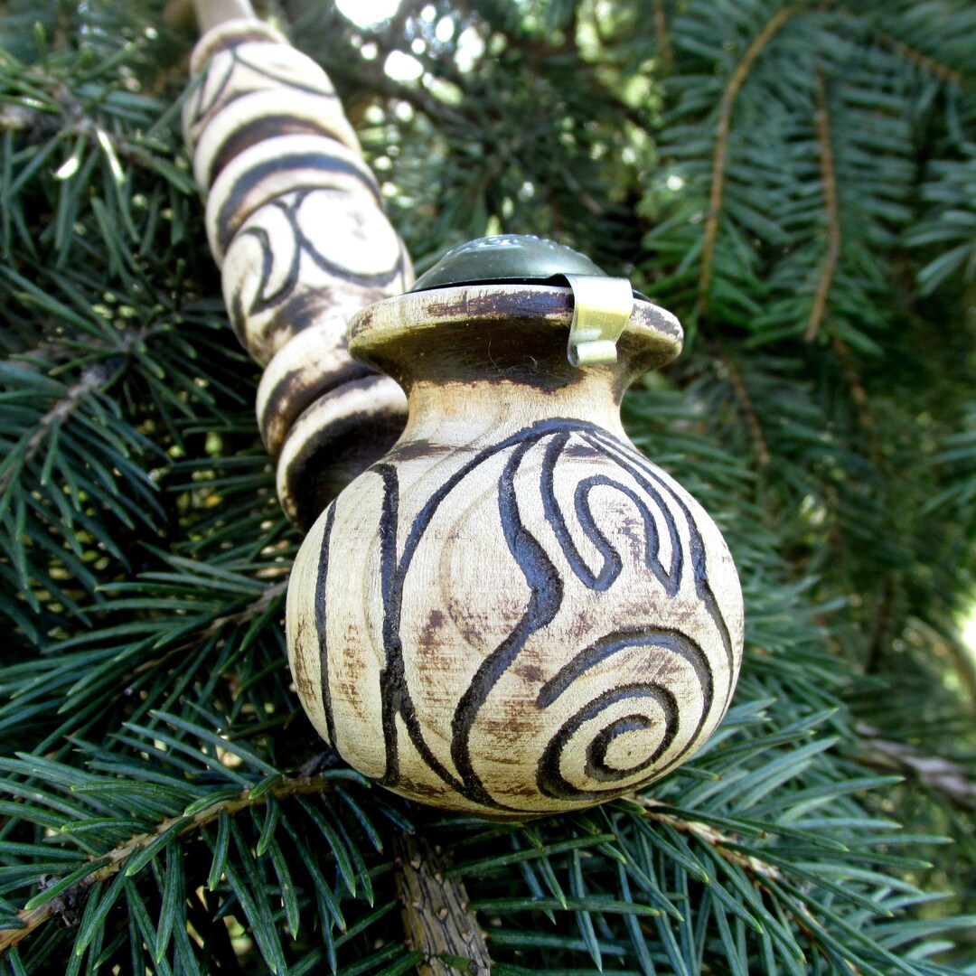 Tobacco Pipe Goddess Pipe Moon Phase Pipe With Lid Triple Moon ...