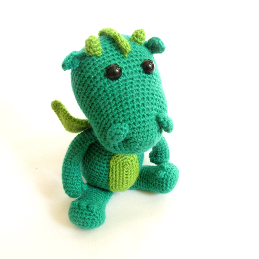 Crochet Dragon Plush Dragon Fantasy Amigurumi Toy Stuffed Gift Soft ...