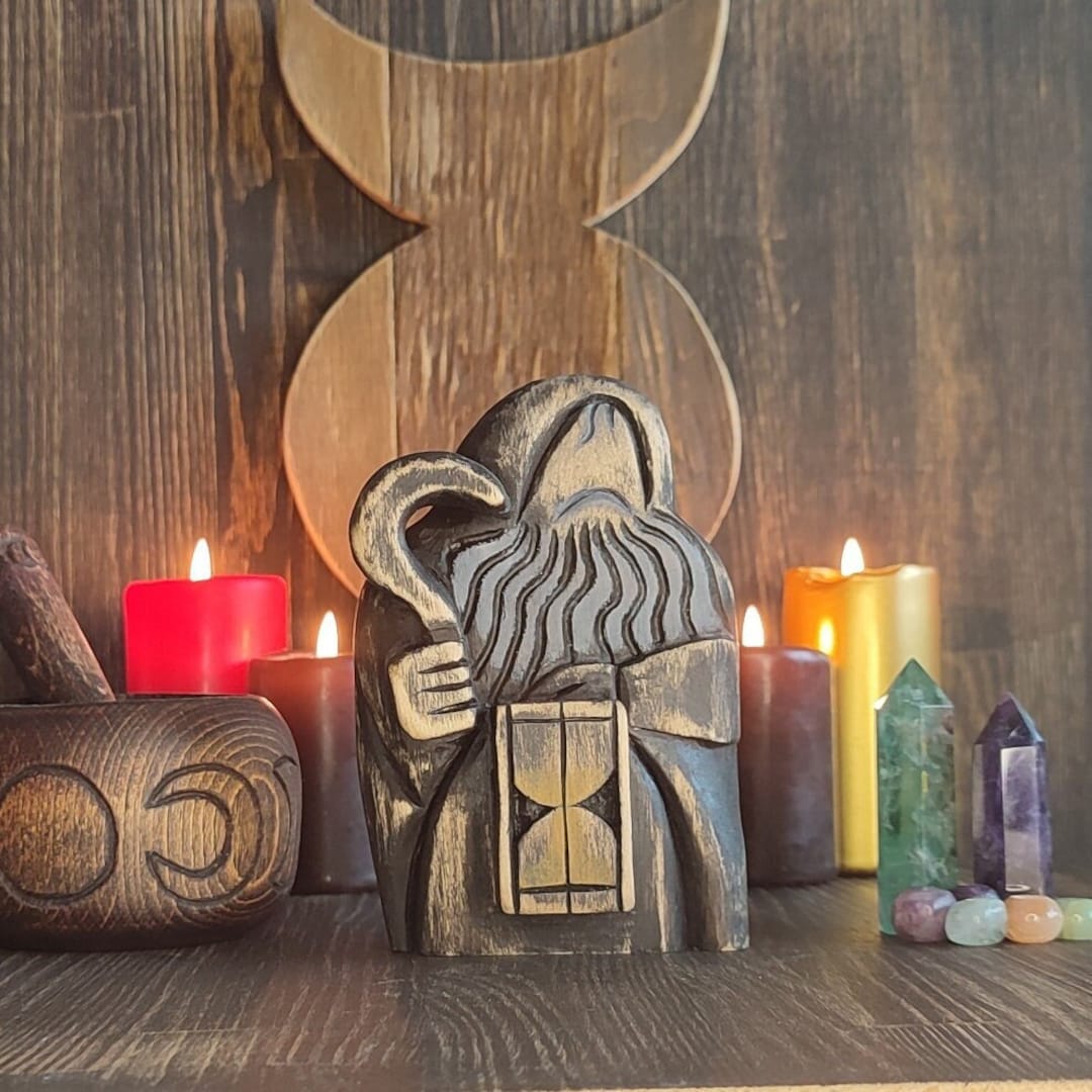 Ancient Greece Chronos Cronos Cronus Kronos God of Time Greek Mythology Statue Statuette ...