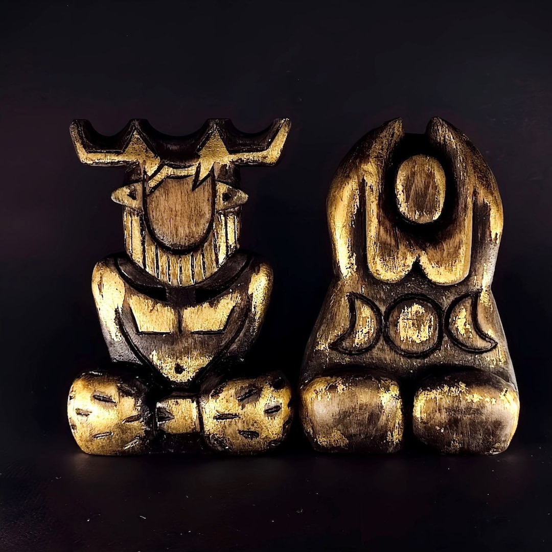 Cernunnos + Triple Moon Goddess | Horned God Cernun Moon Phase ...