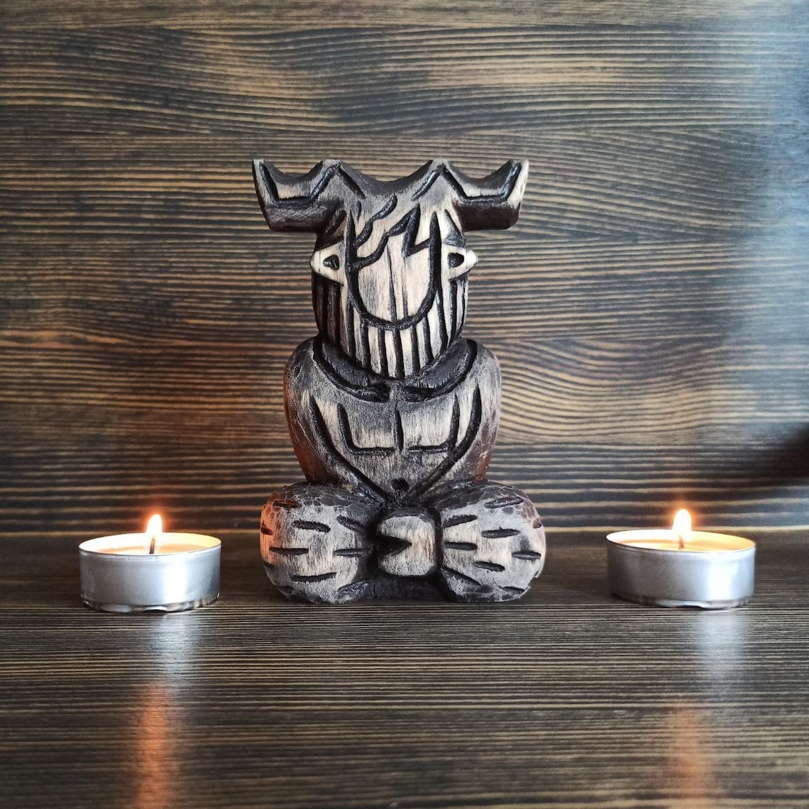 Cernunnos statue Horned god Pan | Etsy