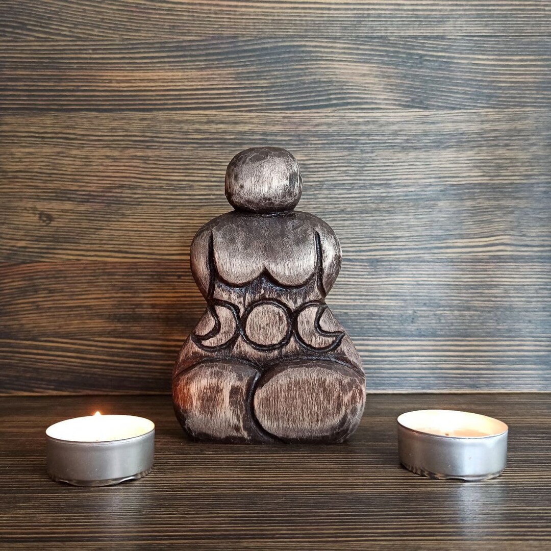 Goddess Statue Yggdrasil Triple Moon Witchcraft Supply Witchy - Etsy
