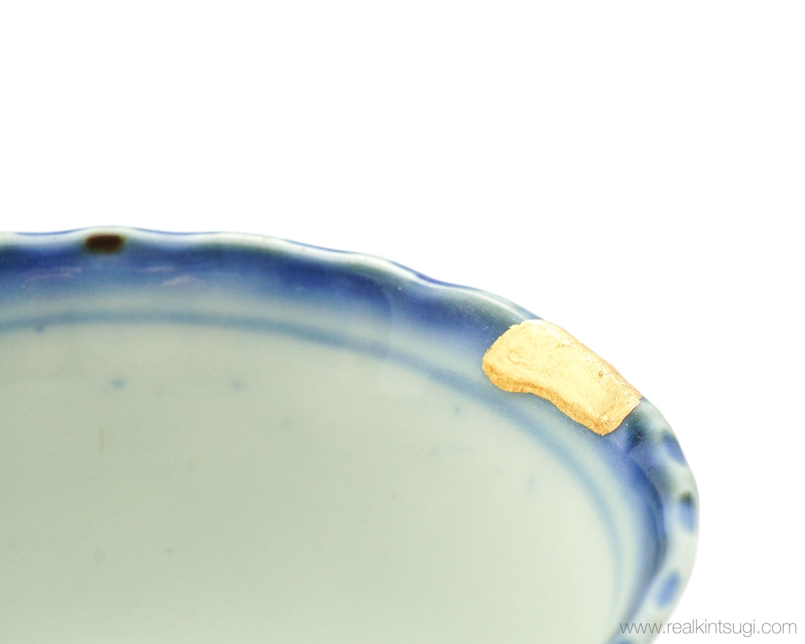 Kintsugi Mug Japanese Ceramic Restored in Real Gold Ancient | Etsy