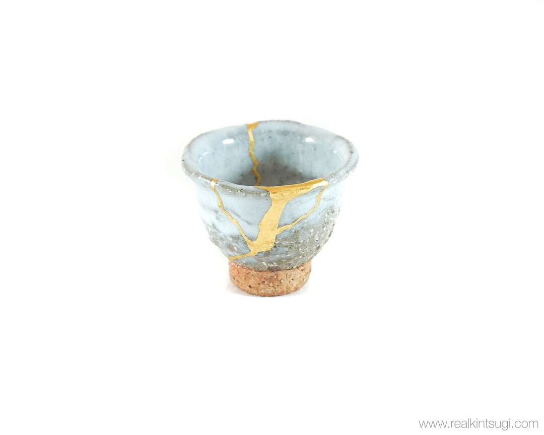 Japanese Kintsugi Teacup Precious Ceramic Gift for Celebrating ...