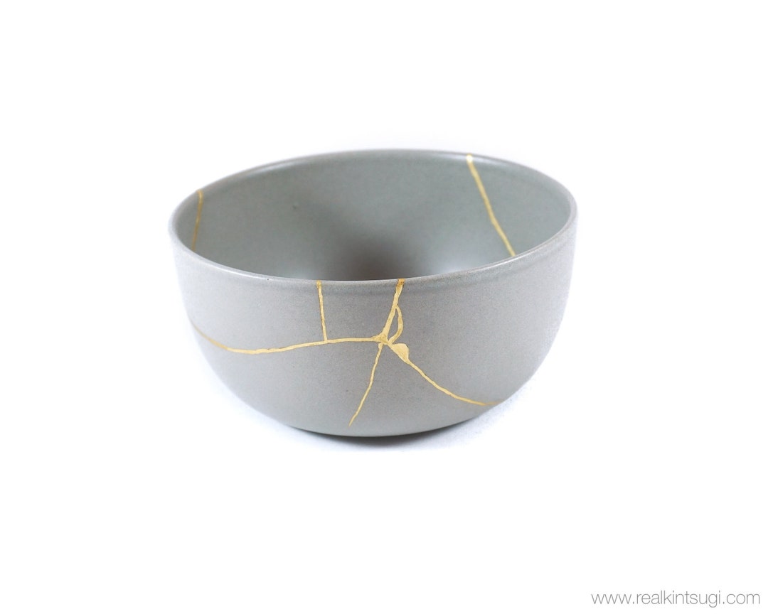Brown Kintsugi Bowl Precious Sentimental Gift to Celebrate - Etsy