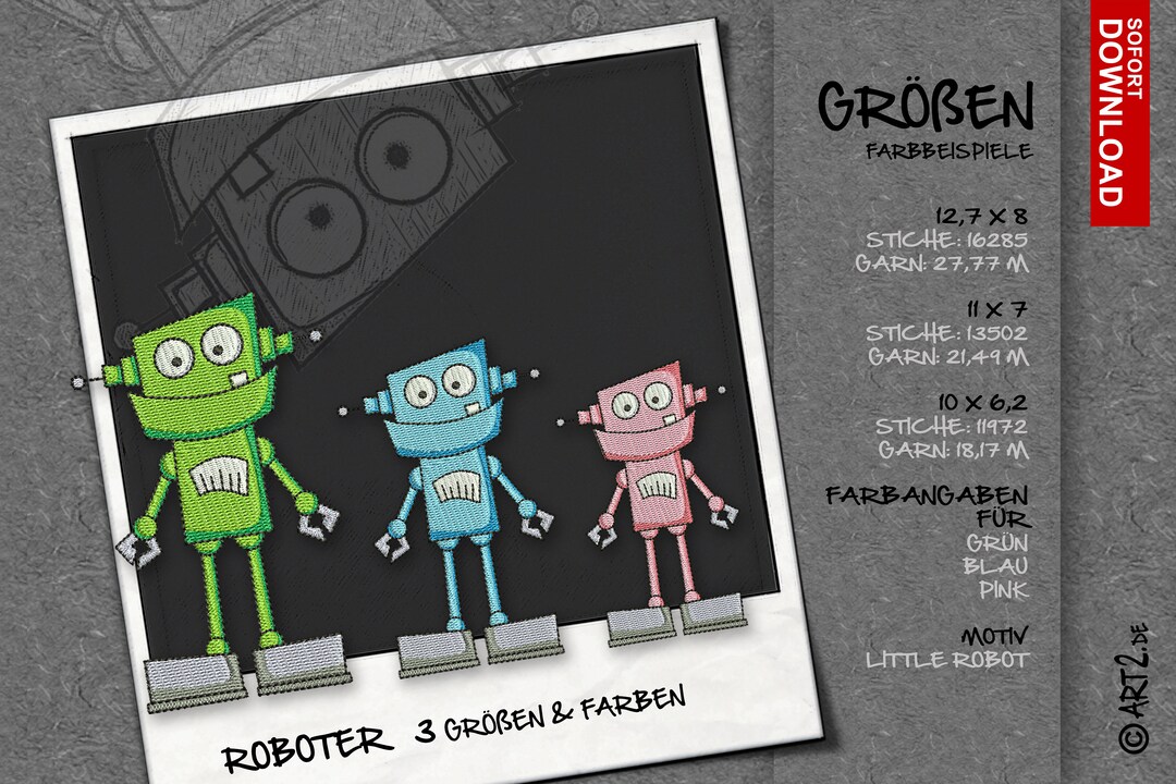 Embroidery File Robot Embroidery Motif Embroidery Pattern Embroidery ...