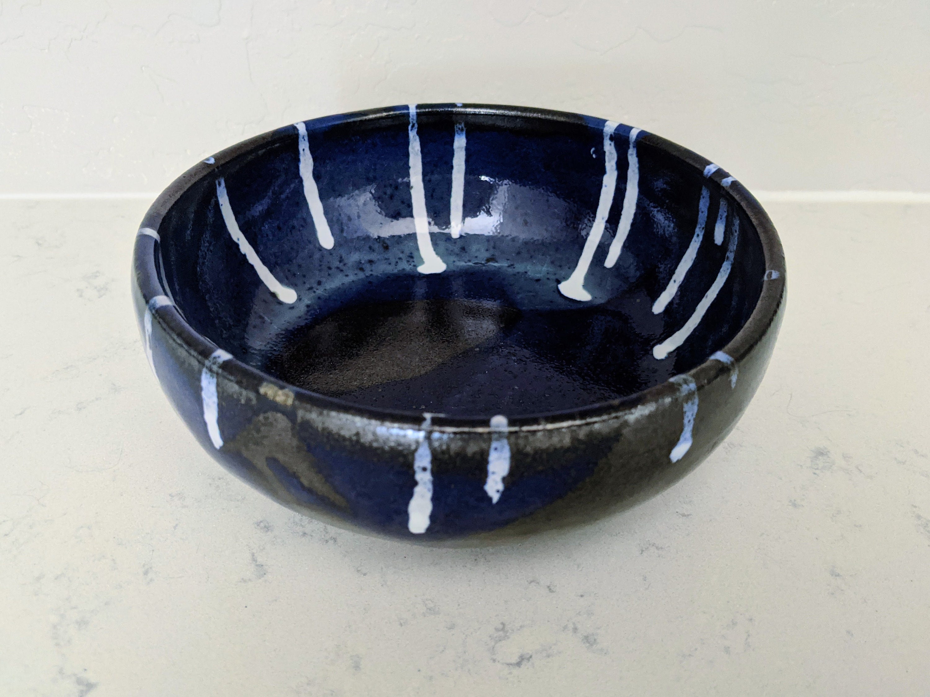 Rustic Modern Handmade Blue Cereal Bowl, Soup Bowl, Pottery Bowl ...