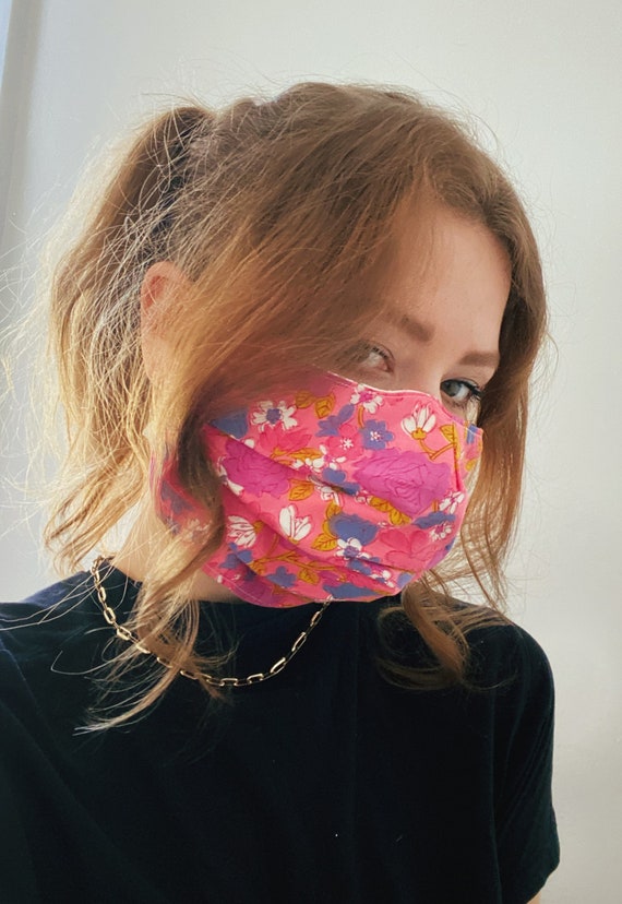 Womens face mask PPE Lined strong sturdy tight weave fabric | Etsy